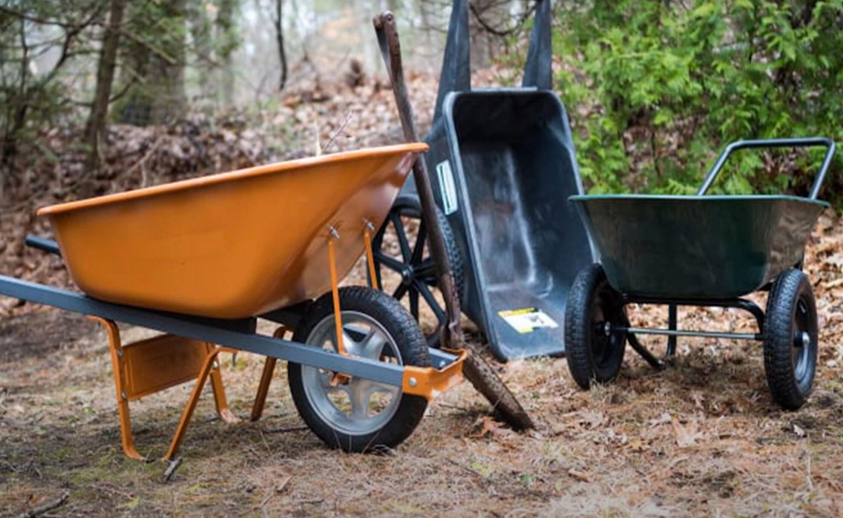 Heavy Duty Two Wheeled Wheelbarrow