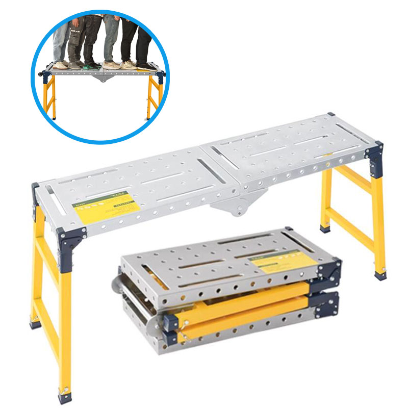 ZD16 Portable Work Platform (Worktop 63"x14", Height Adjustable 30"-48 ...