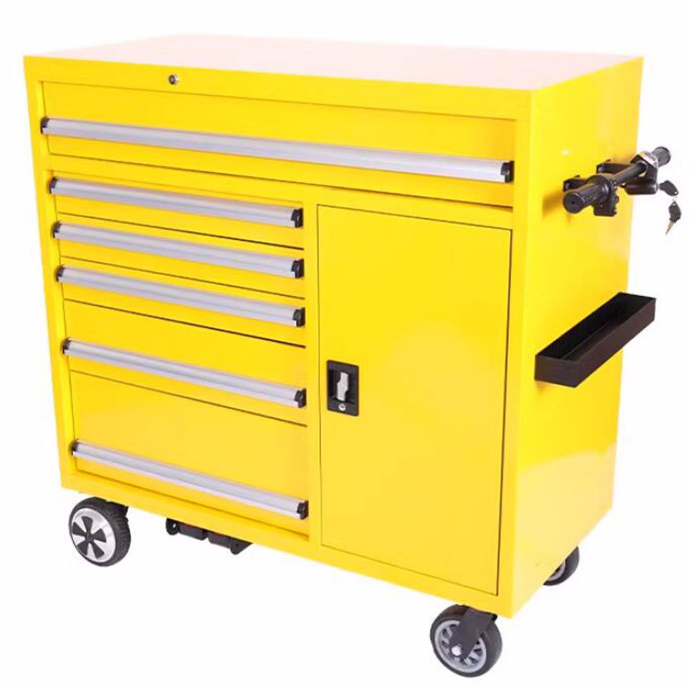 Motorized Tool Cart (7 Drawers, Brushless Motor, Replaceable Battery ...